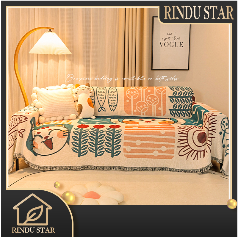 Jual Rindu.Star Cover Sofa sofa cover selimut sarung sofa throw blanket Selimut sofa Motif ...