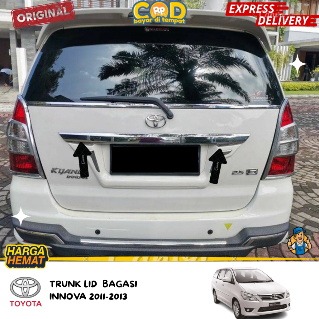 Jual Trunk lind Trunklid Chrome / List Pintu Bagasi Chrome Toyota ...