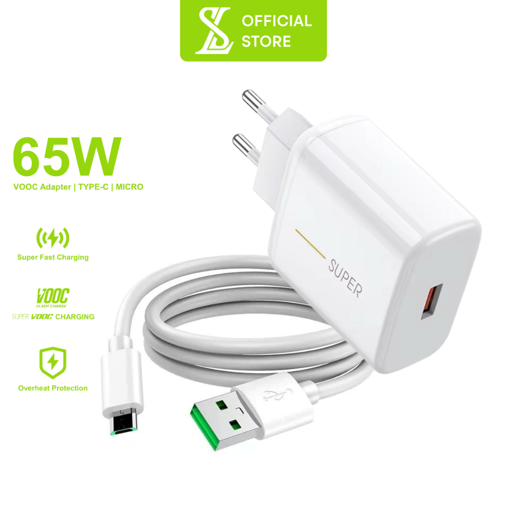 Jual CHARGER REALME ORIGINAL FAST CHARGING 20W / 65W MICRO USB & TYPE C ...