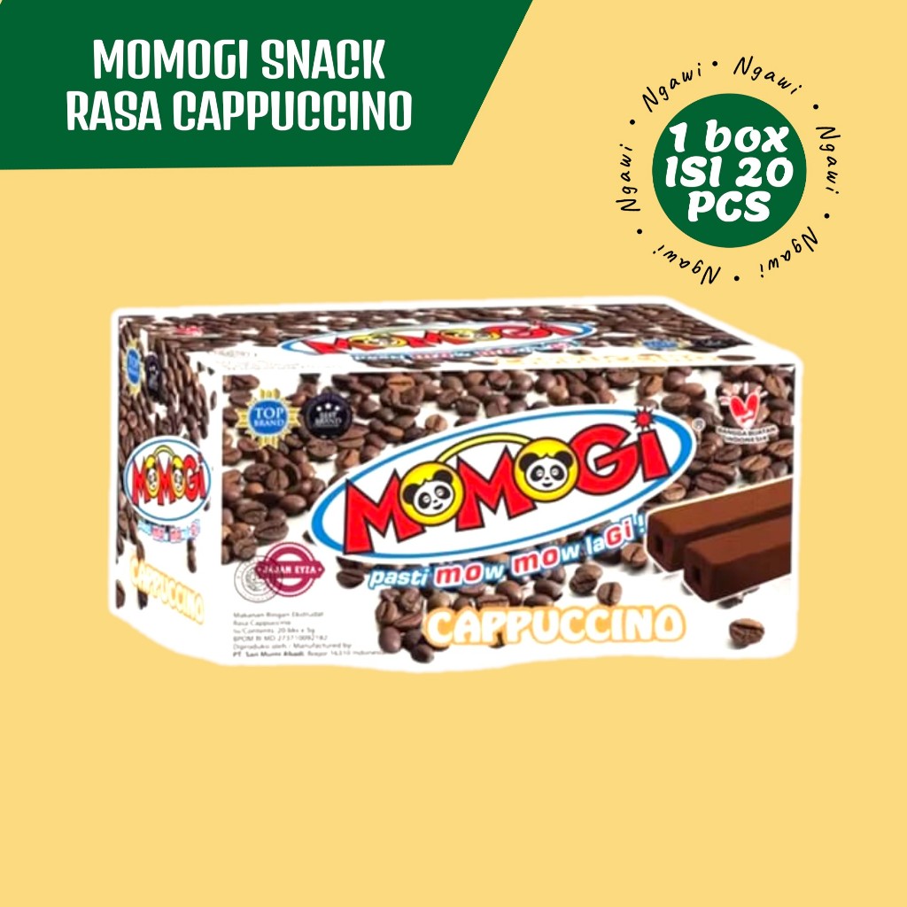 Jual MOMOGI STICK RASA CAPPUCCINO , MOMOGI BOX ISI 20, MOMOGI SNACK ...