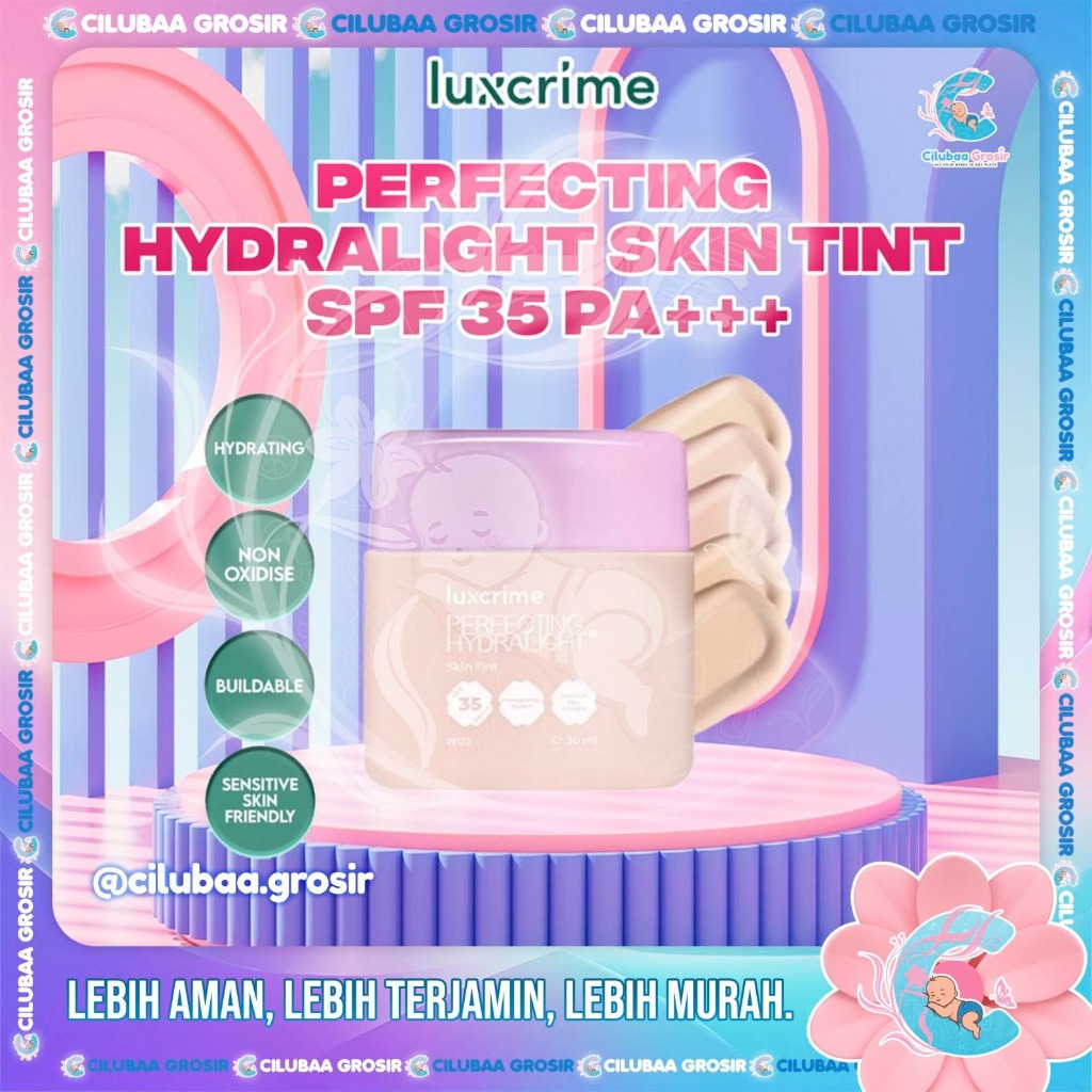 Jual LUXCRIME Perfecting Hydralight Skin Tint SPF 35 PA+++ || Sensitive ...