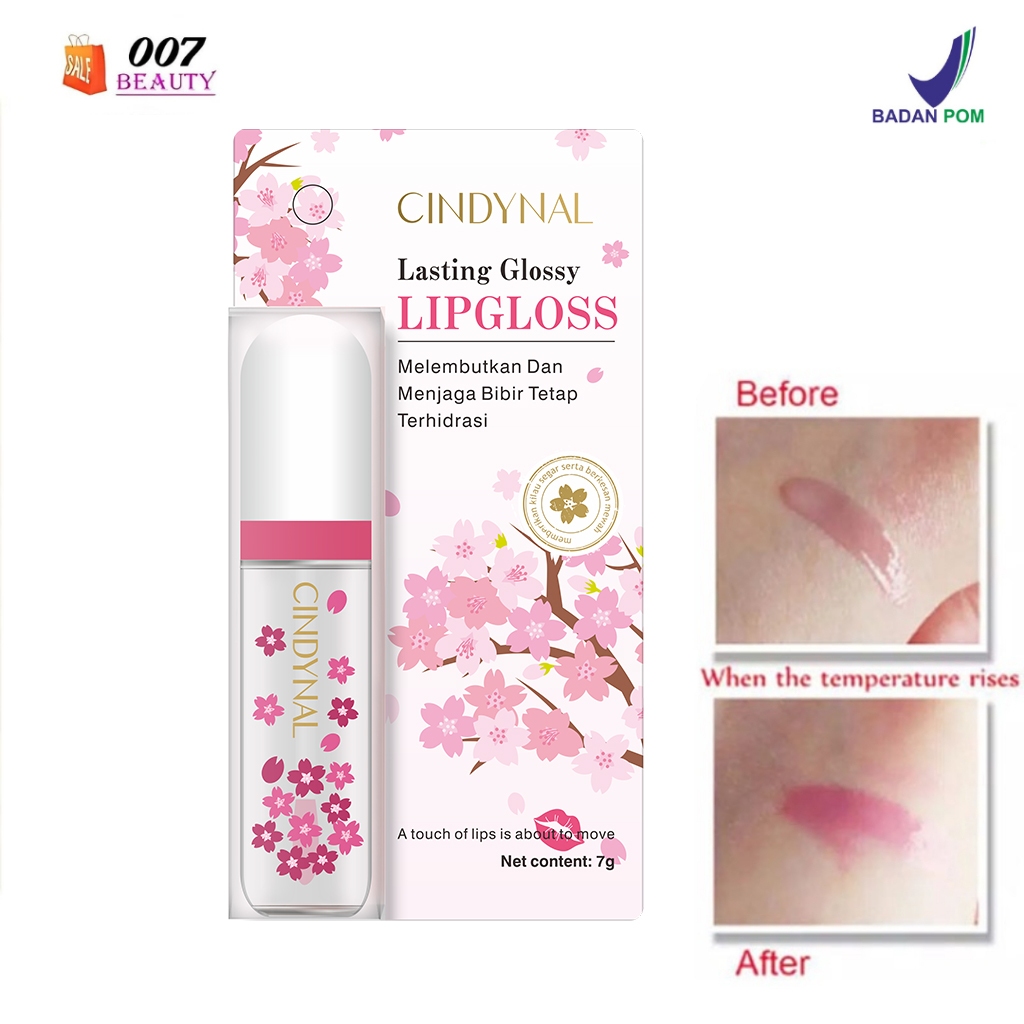 Jual Ready Jkt - BPOM Original Cindynal Sakura Lip Gloss Bening Berubah ...