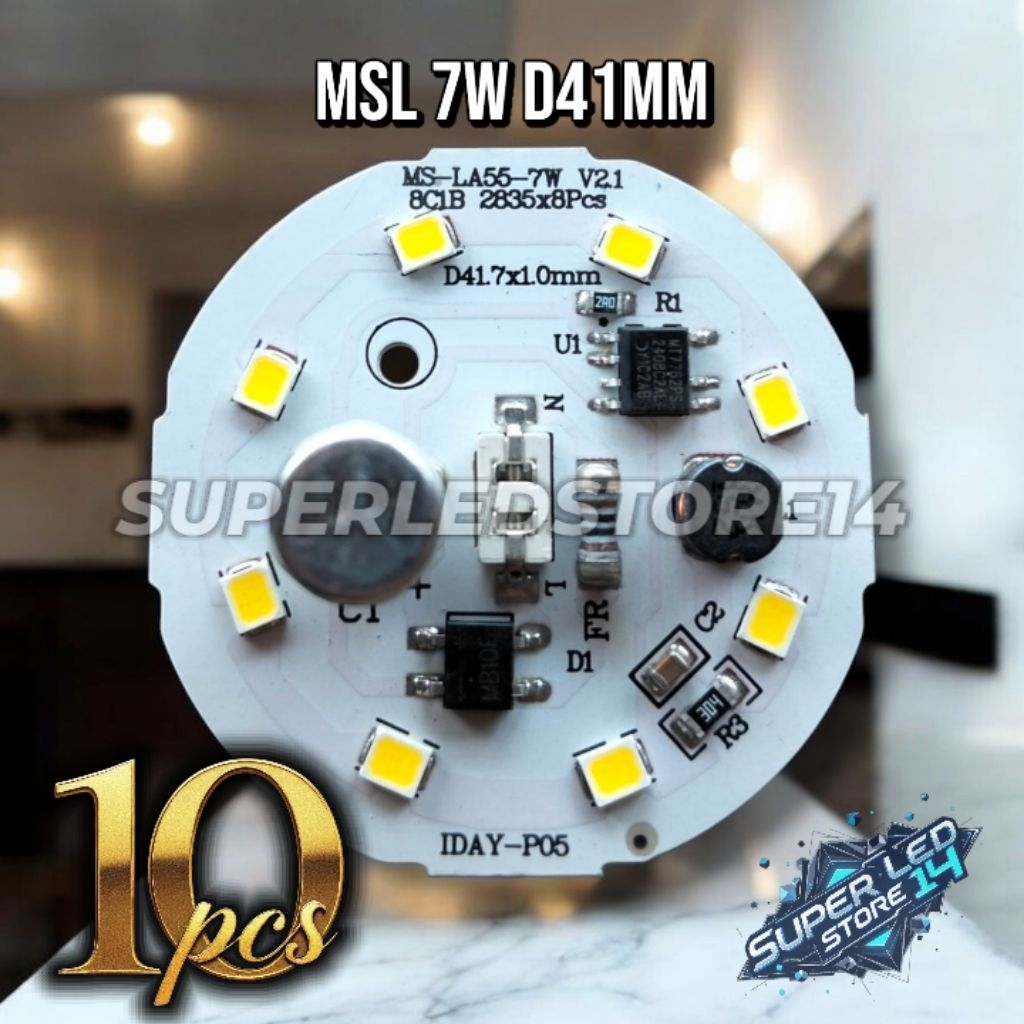 Jual 10pcs LED AC 7W KODE MSL D41mm | Shopee Indonesia