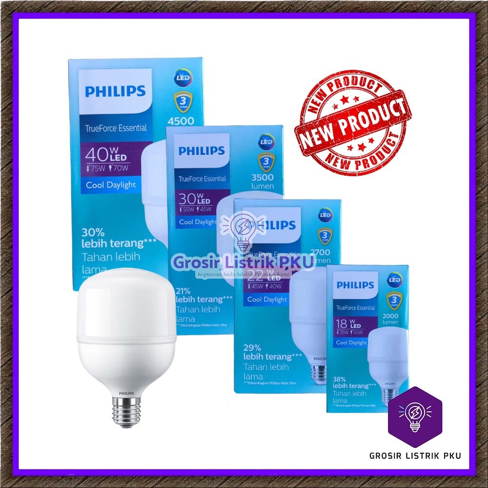Jual Lampu Philips TForce Essential LED 18W 22W 30W 40W True Force ...