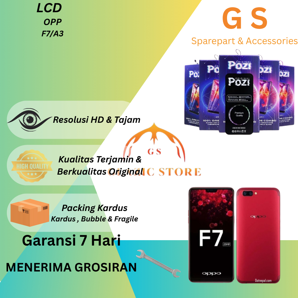Jual LCD HP OPP0 F7-A3 ORIGINAL FULLSET TOUCHSCREEN COMPLETE | Shopee ...