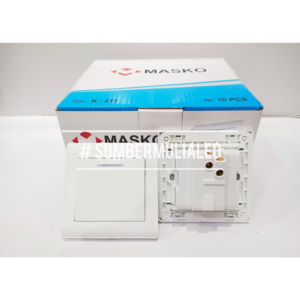 Jual [ PAKET HEMAT 1 BOX ISI 10 PCS ] MASKO KRISTA Saklar Engkel ...