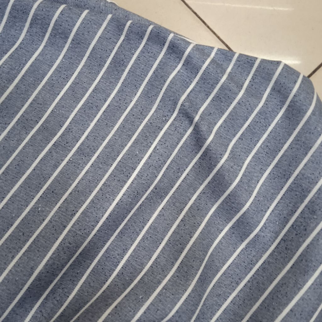 Jual KAIN KATUN TWILL PREMIUM IMPORT MOTIF SALUR | Shopee Indonesia