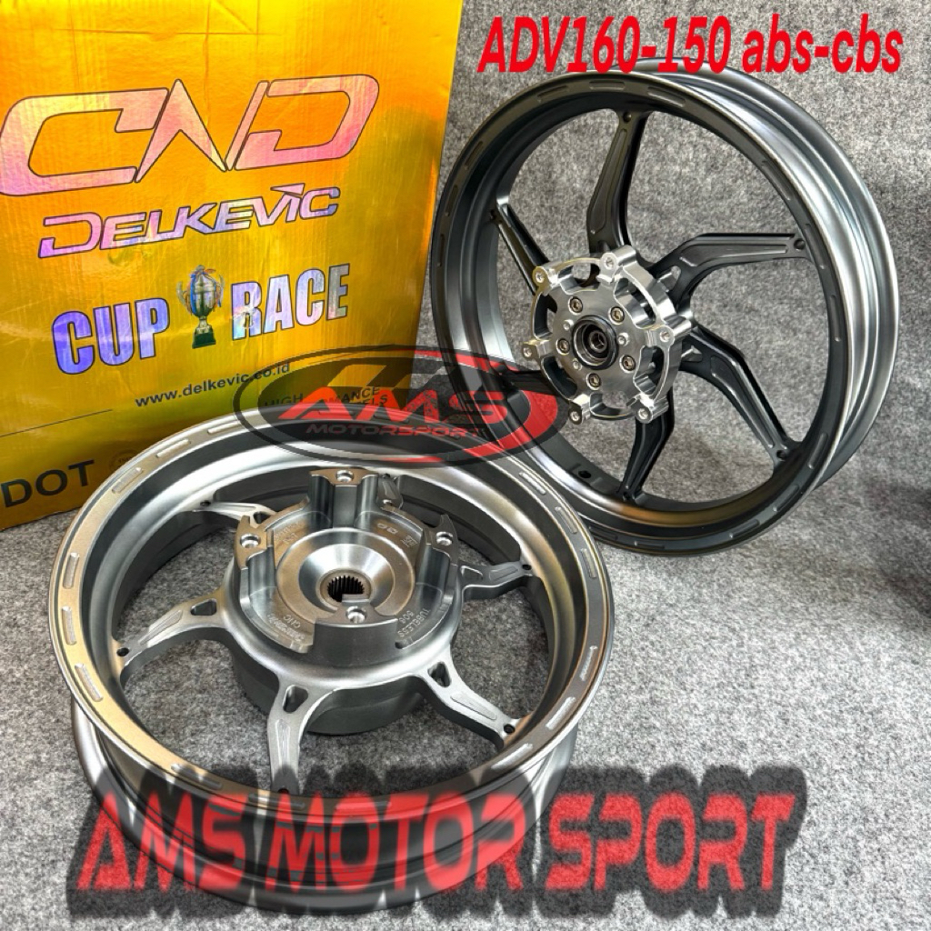 Jual VELG DND DELKEVIC NOZ 6 STAR 250x14 & 350x13 HONDA ADV 150/160 ABS ...