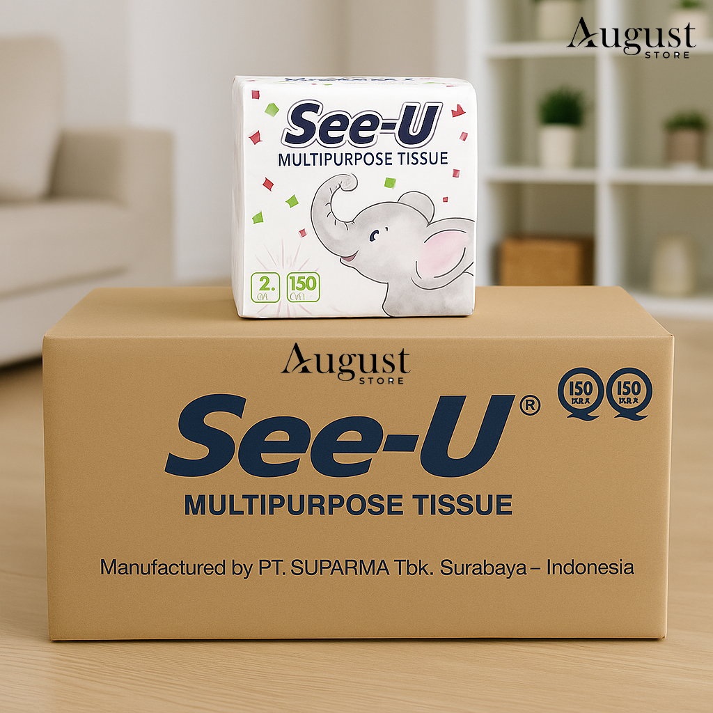 Jual [1 DUS] Tissue See-U Gajah Pop Up 150 Sheets / 1 PLY / 1 DUS ISI 48 PACK | Shopee Indonesia
