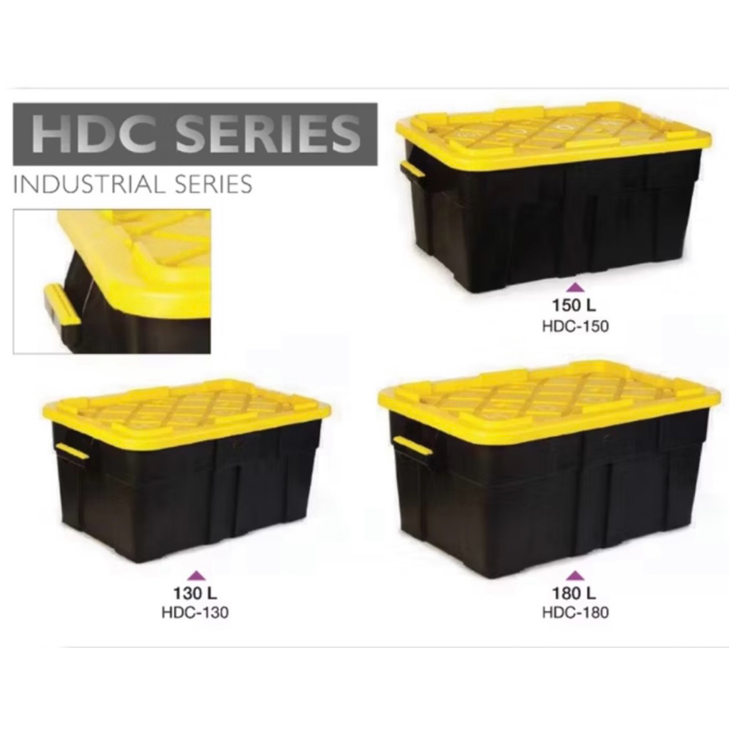 Jual Container Box Besar Hitam Tebal 180L - 150L - 130L - 110L ...