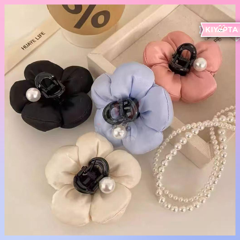 Jual KIYOPTA Jepit Rambut Bunga Cloud Mini Bahan Satin Gaya Fashion ...