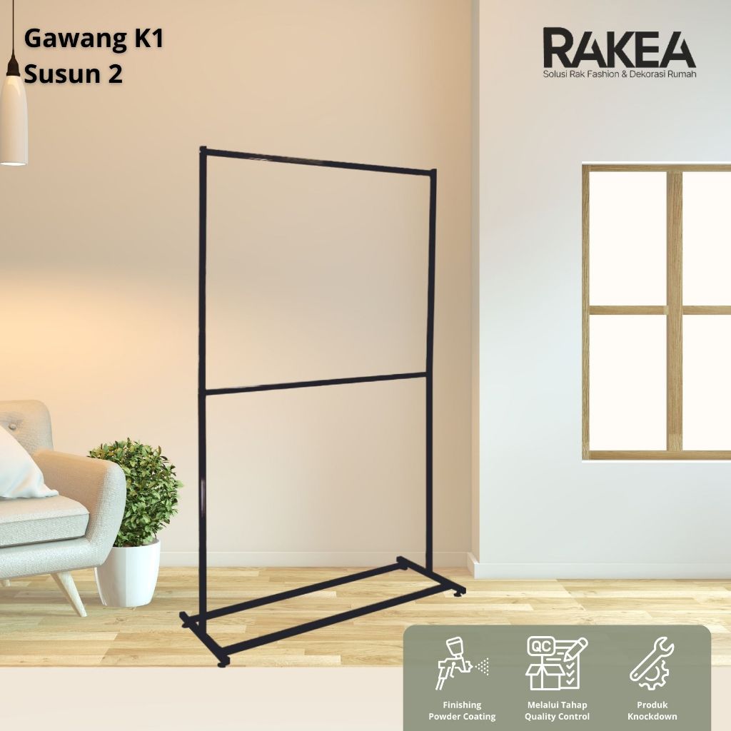 Jual GAWANG K1 SUSUN 2 - GAWANG BAJU KNOCKDOWN BAHAN BESI HOLLOW ...