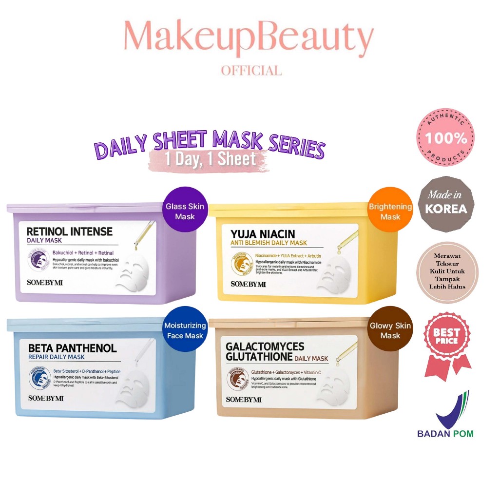 Jual SOMEBYMI Galactomyces Glutathione | Retinol | Yuja | Beta Daily ...