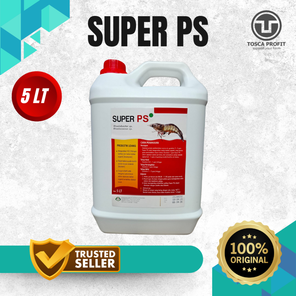 Jual SUPER PS Probiotik Udang Dan Ikan 5 Liter – Meningkatkan Kesehatan ...