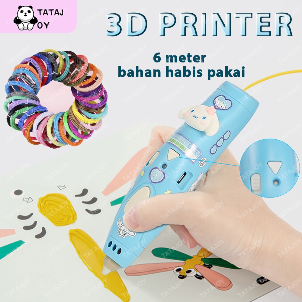 Jual Tatajoy 3D Pen Anak Wireless 3D Printer Arts Pen Making Doodle ...