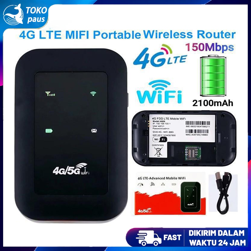 Jual PowerPort Wireless Router Modem Wifi 2100mAh Mifi 4G Lte 150Mbps ...