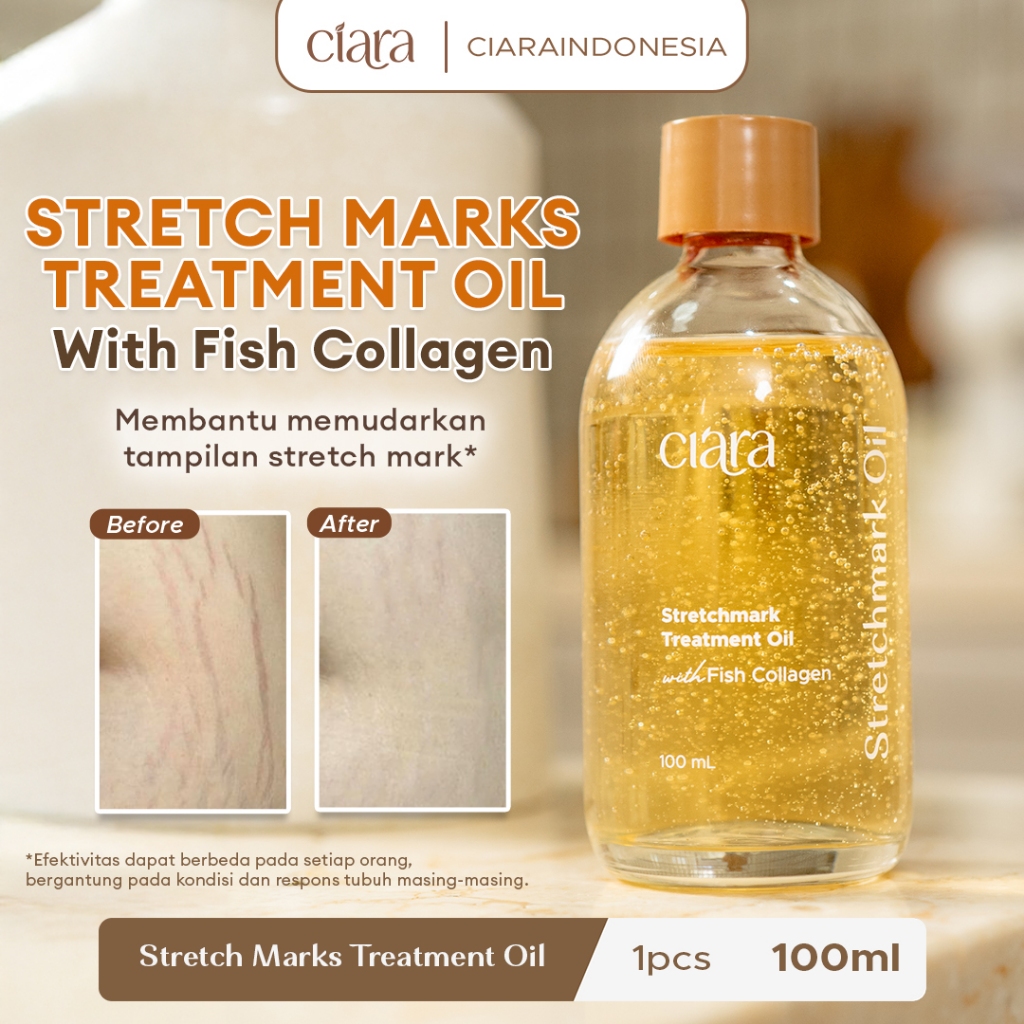 Jual Ciara Stretchmarks Treatment Oil bpom minyak stretchmarks krim ...