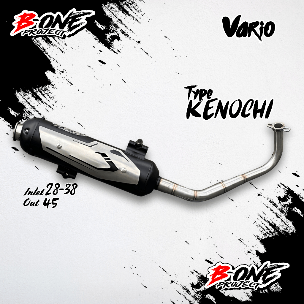 Jual Knalpot standar racing Original B-ONE Model Kenochi Beat MIO Vario ...