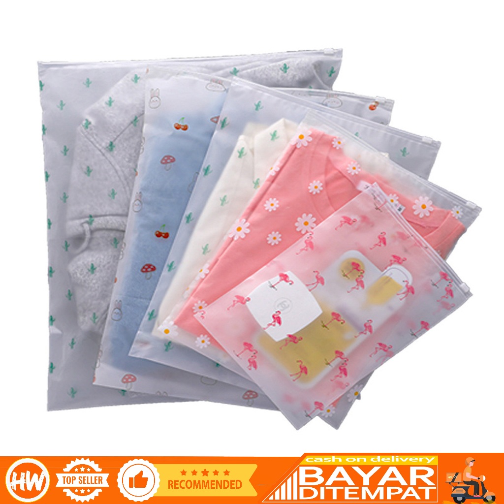 Jual HaiWai COD Zipper Lock Ziplock Bag Zipper Travel Pouch Travel ...