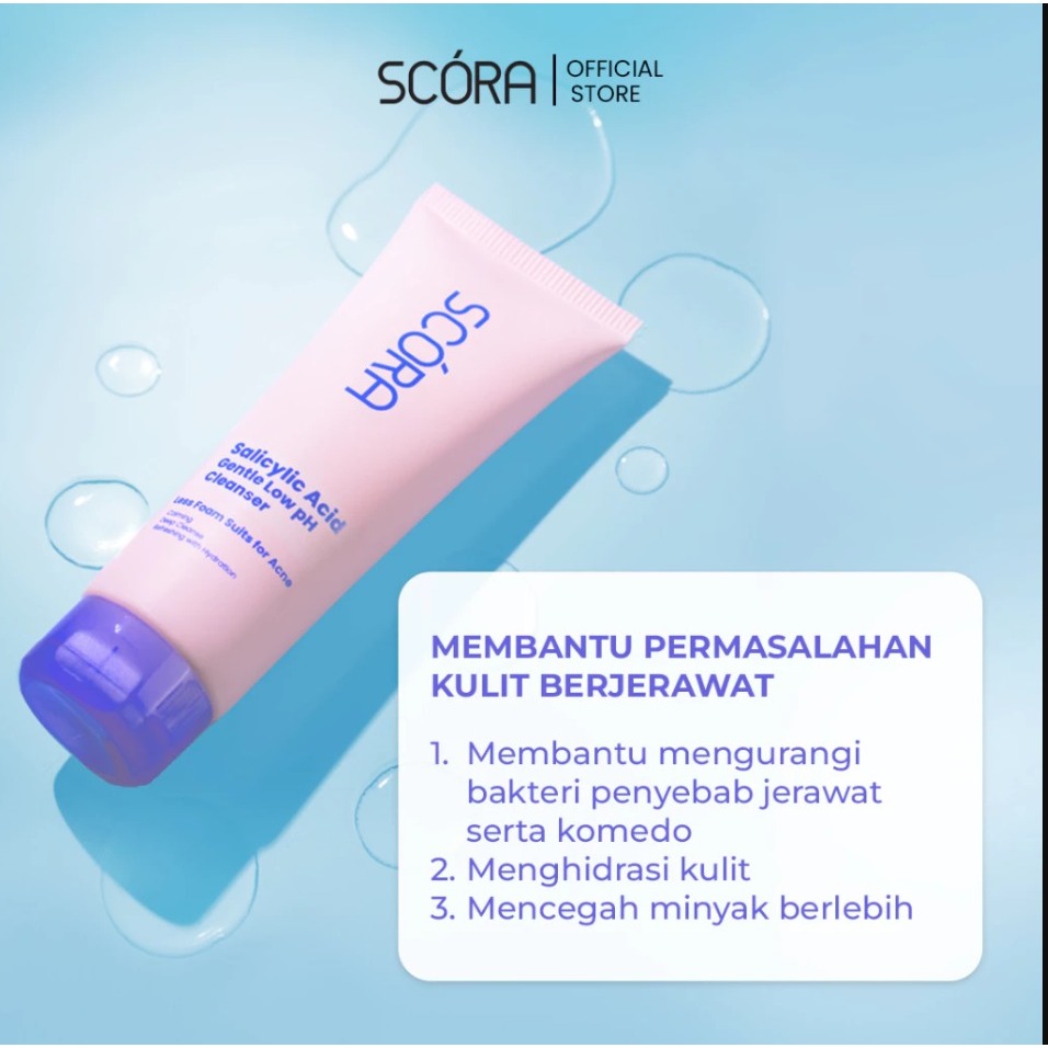 Jual SCORA Salicylic Acid Gentle Low pH Cleanser Sabun Cuci Muka Oily ...