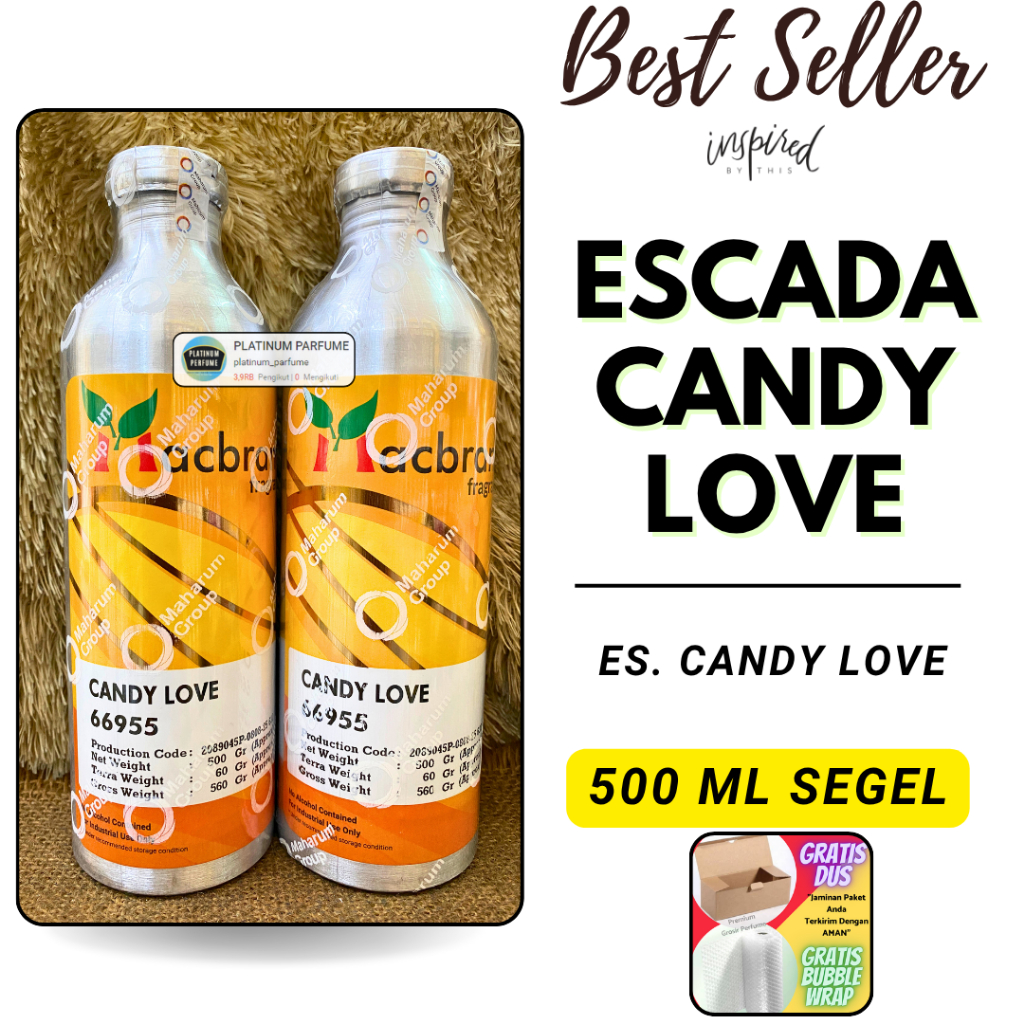 Jual CANDY LOVE ( 500 ML SEGEL Alumunium ) Bibit Parfum MACBRAME ...