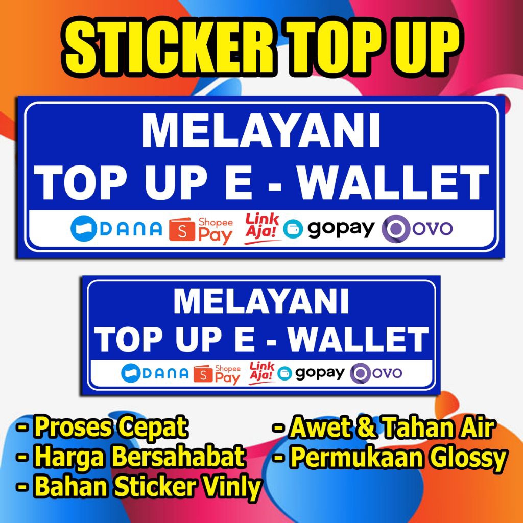 Jual STIKER TOP UP | Shopee Indonesia