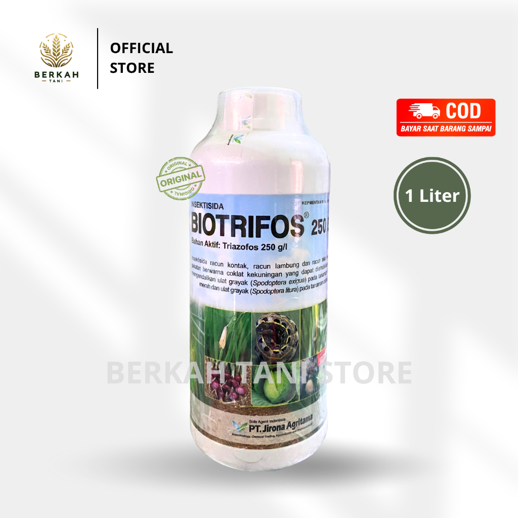 Jual Insektisida Biotrifos 250EC 1 Liter Triazofos Jirona Agritama ...