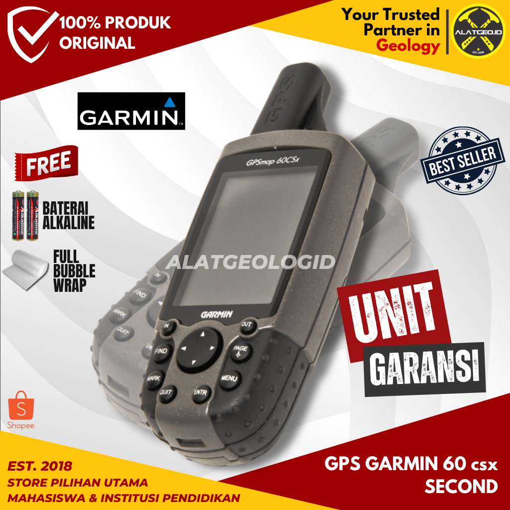 Jual Garmin 60csx GPS 60 csx SEA Second Original Handheld Outdoor ...
