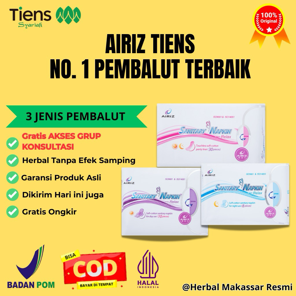 Jual PEMBALUT TIENS AIRIZ SANITARY NAPKIN PEMBALUT & PANTY | Shopee ...