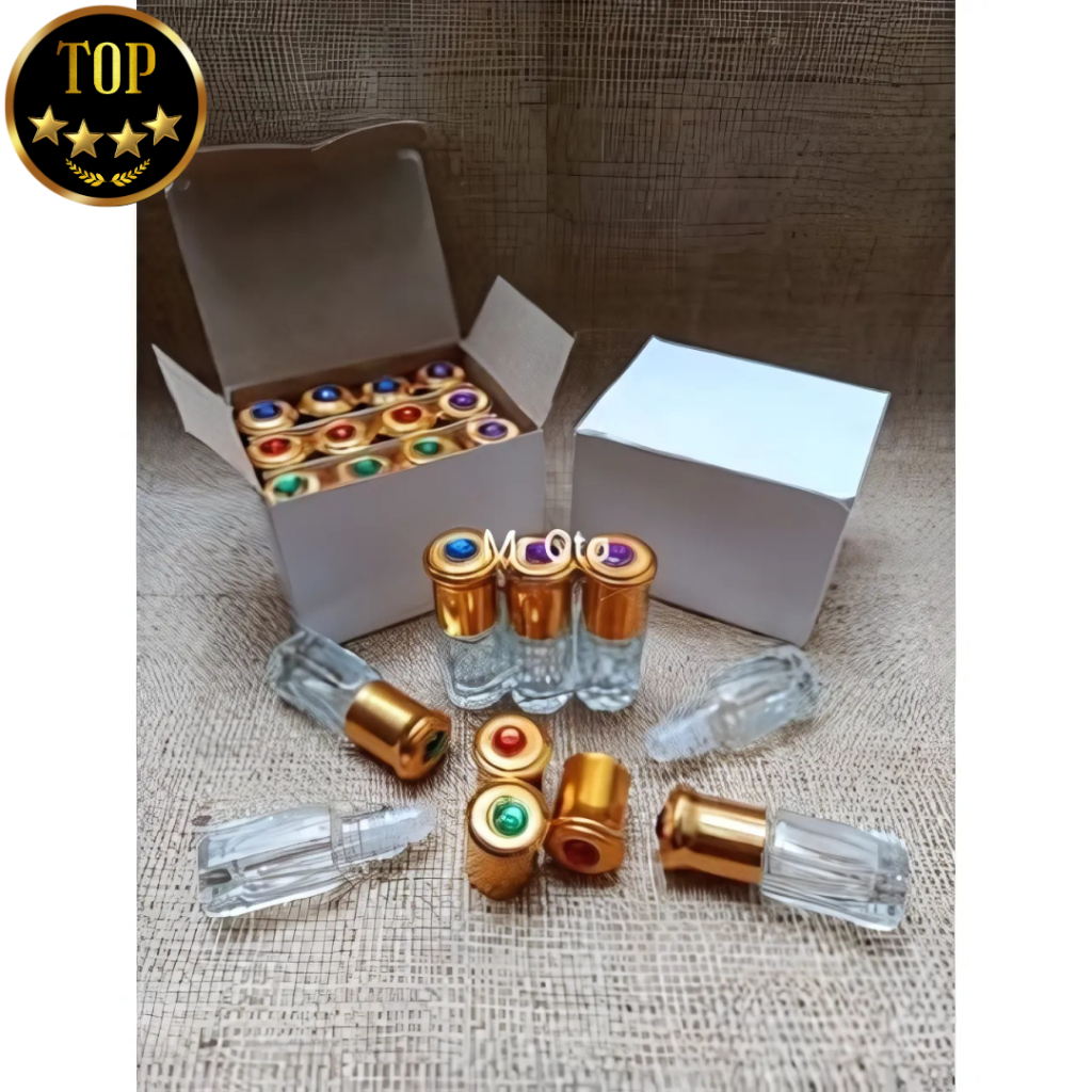 Jual (MIN 12PCS) Botol Roll On Permata Tola Gold 3ml Real Pict Baru ...