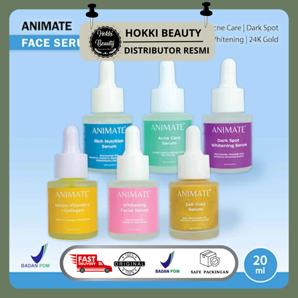Jual Animate Whitening Facial Serum 20 ml Original - DARK SPOT - ACNE ...