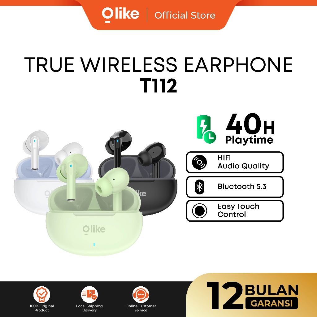 Jual Olike TWS Earbud T112 Hi-fi Audio Bass True Wireless Earphone ...