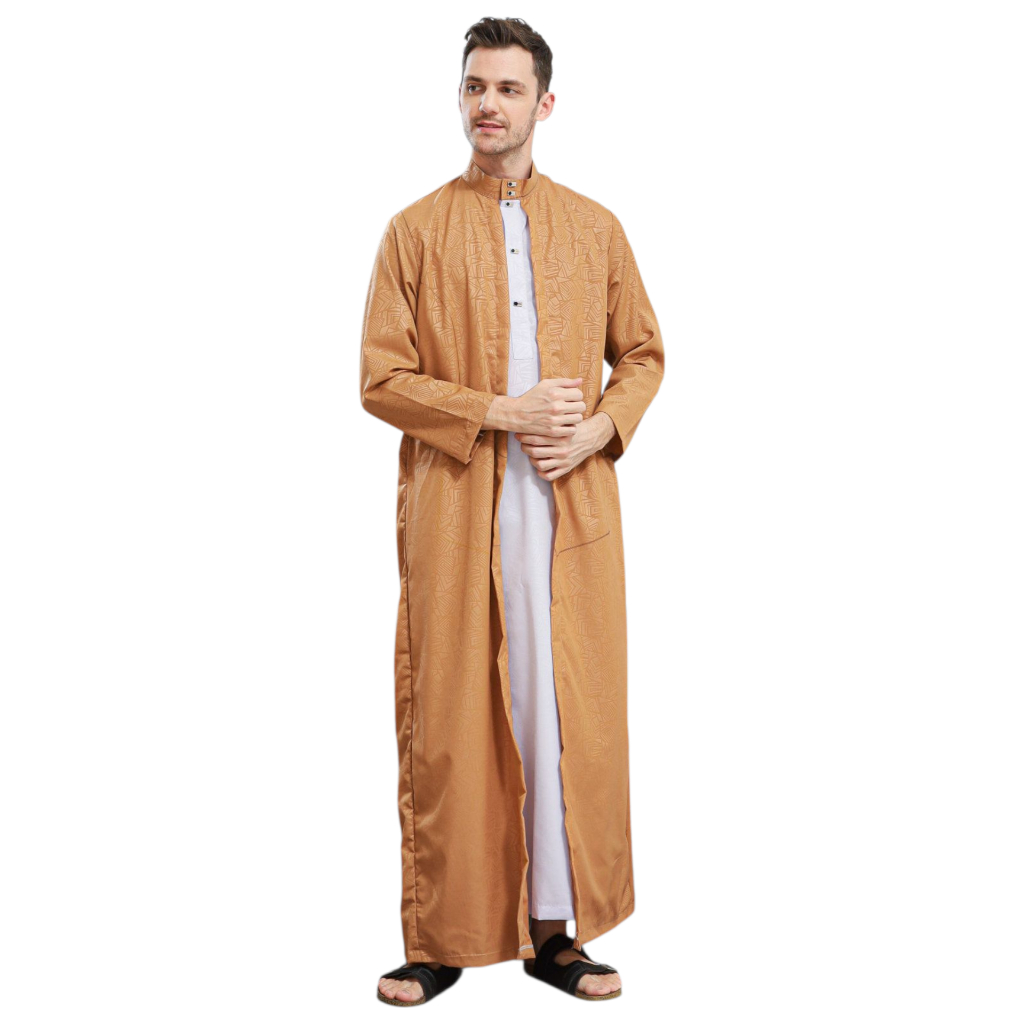 Jual DELIFAZ - Gamis Jubah Pria Dewasa Lengan Panjang Bahan Katun Al ...