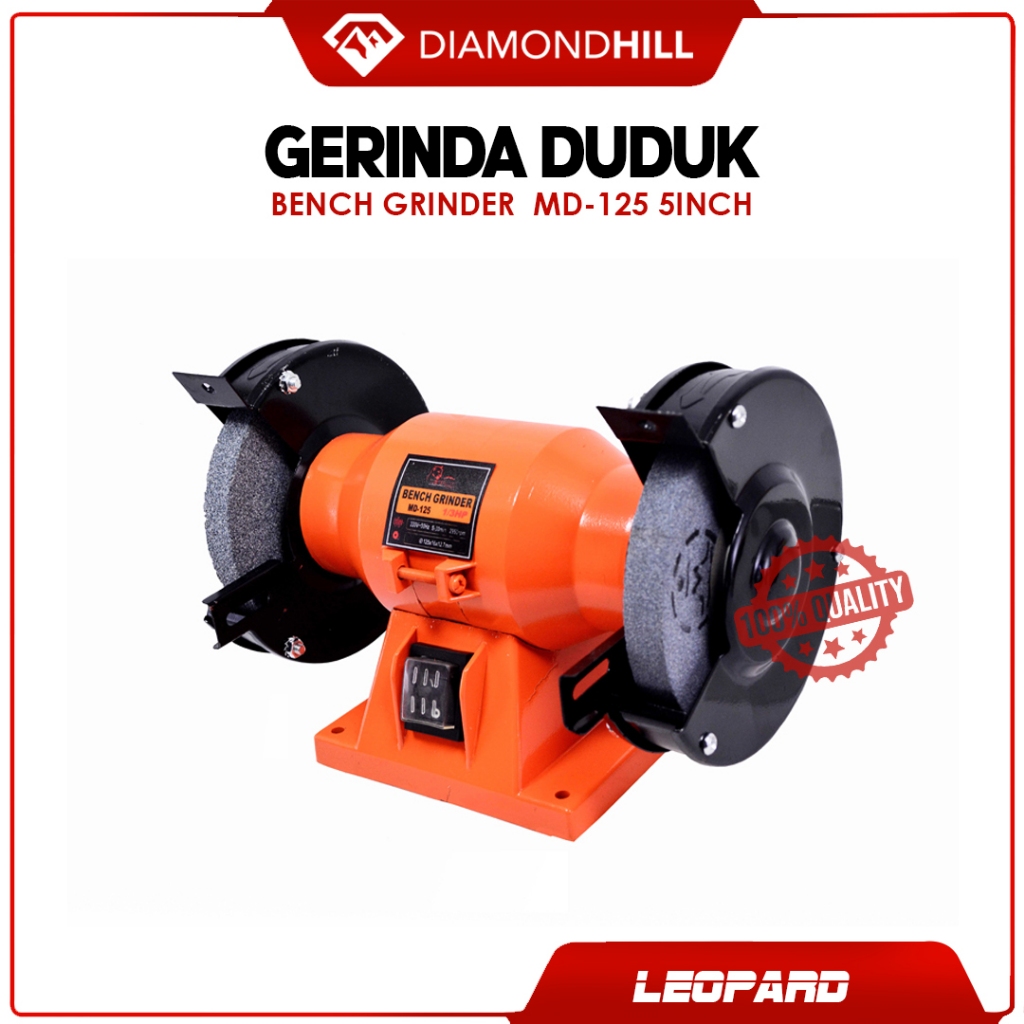 Jual GERINDA DUDUK - BENCH GRINDER MD-125 5INCH LEOPARD | Shopee Indonesia