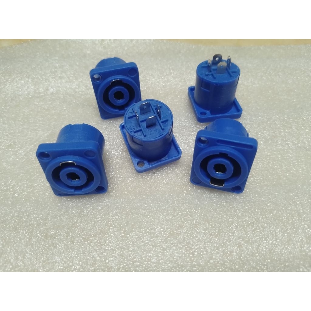 Jual Socket Speakon Biru Non Drat 1pcs | Shopee Indonesia