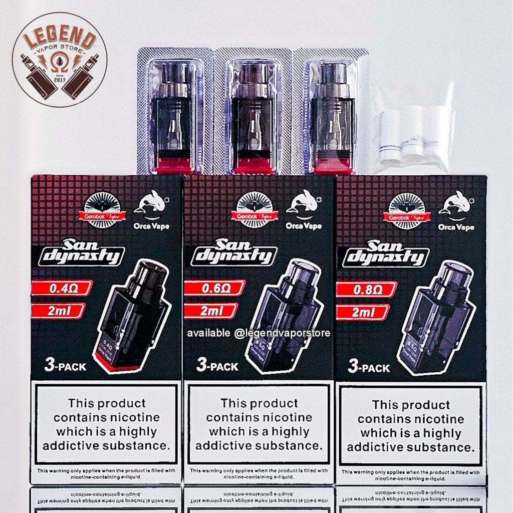 Jual CARTRIDGE SAN DYNASTY 0.4 0.6 0.8 OHM AUTHENTIC HARGA SATUAN ...
