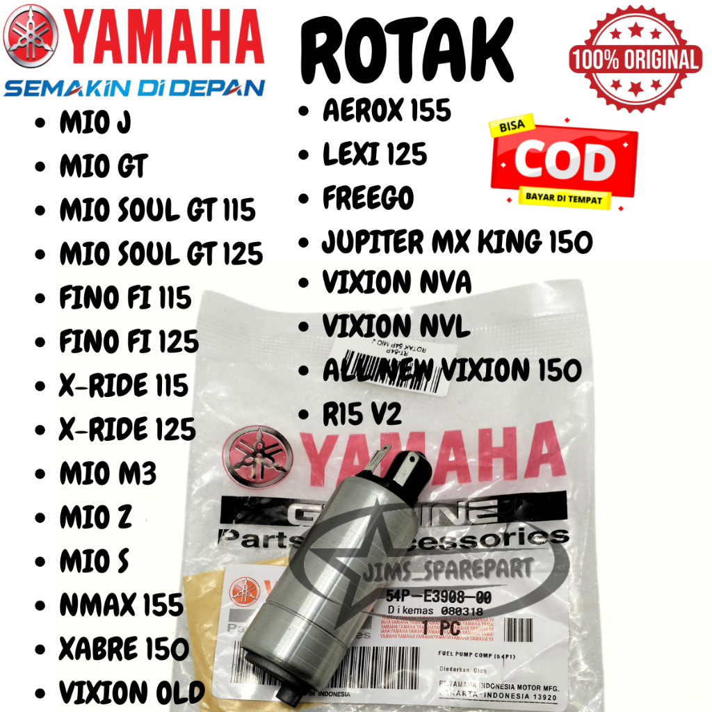 Jual ROTAK YAMAHA 54P MIO J M3 Z S SOUL GT 115 125 FINO FI XRIDE NMAX ...