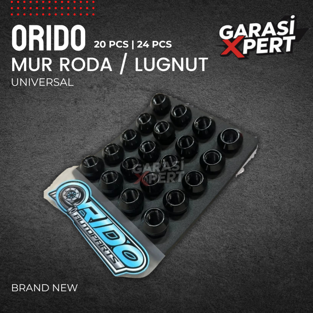 Jual LUGNUT ORIDO MUR RODA RACING NUT ORIGINAL ORIDO ISI 20 & 24 PCS ...