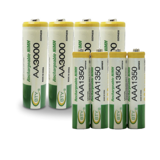 Jual Baterai BTY AA 3000Mah Rechargable Battery NiMH Original ...