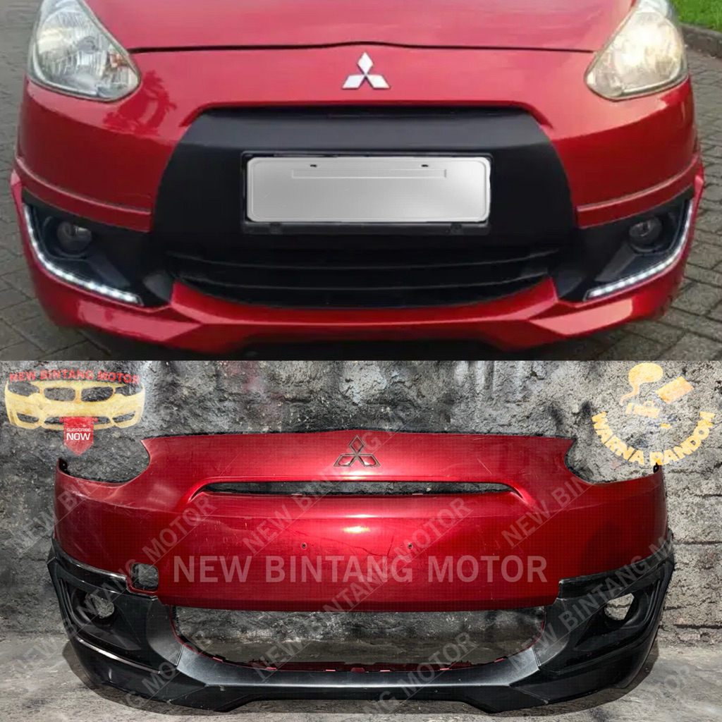 Jual Bumper bodykit mitsubishi mirage sport 2015 2016 original | Shopee ...
