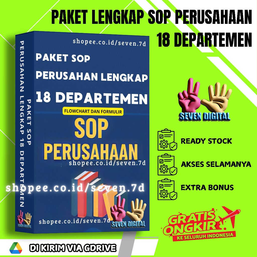 Jual Paket SOP ( Standar Operasional Prosedur ) Perusahaan Lengkap 18 ...