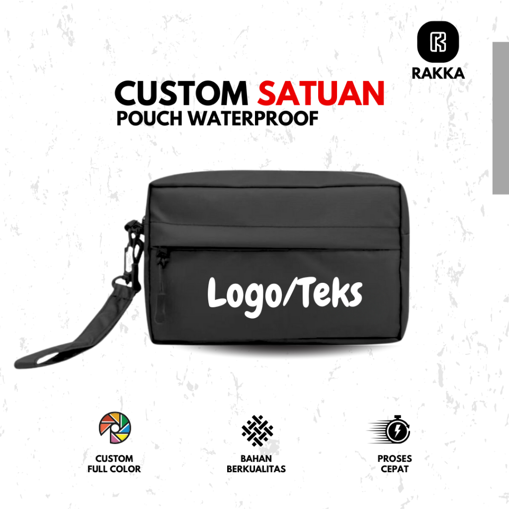 Jual Tas Pouch/Handbag Waterproof Custom SATUAN - RAKKA - Handbag ...