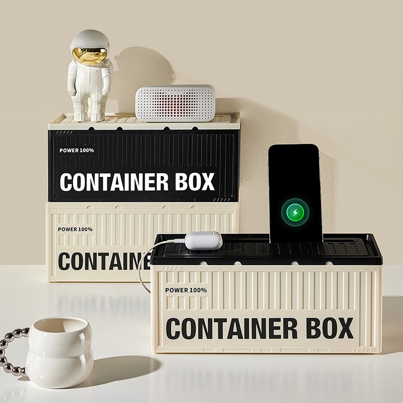 Jual Cable storage box, tempat kabel meja Wadah Organizer Kabel charger ...