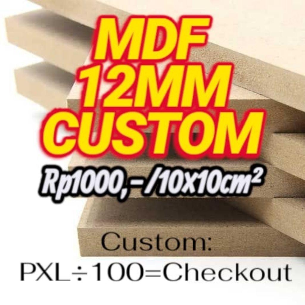 Jual Papan MDF/Papan MDF Custom/Papan MDF 12mm | Shopee Indonesia