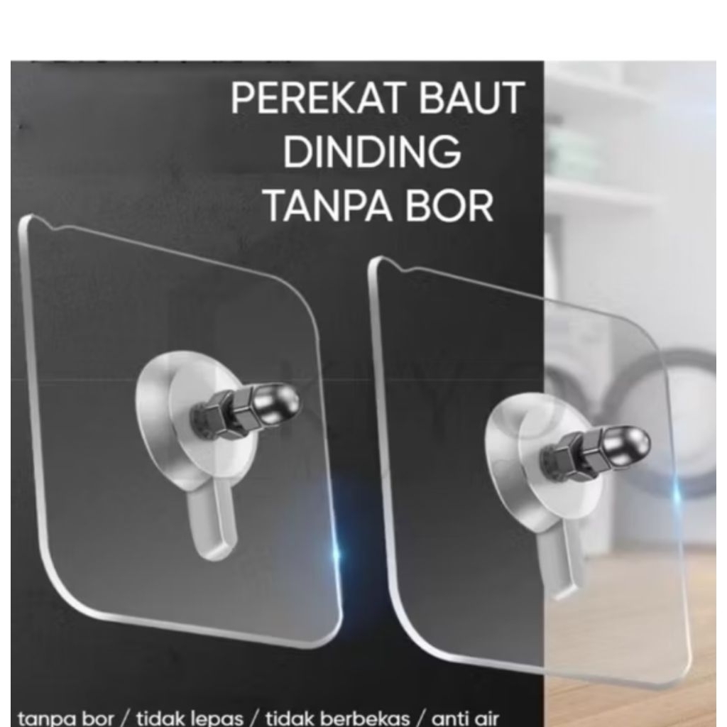 Jual HOOK TEMPEL BAUT DINDING TANPA BOR DAN PAKU TANPA BEKAS | Shopee ...