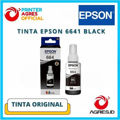 Jual Tinta Printer EPSON 6641 Black Hitam Original Segel Dus Ink ...
