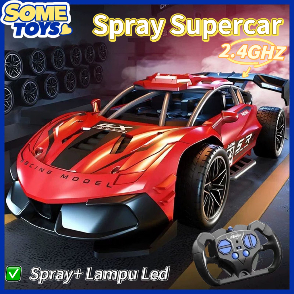 Jual SOME TOY Mobil Remote Control Spray 2.4G 1:18 Kecepatan Tinggi Rc ...