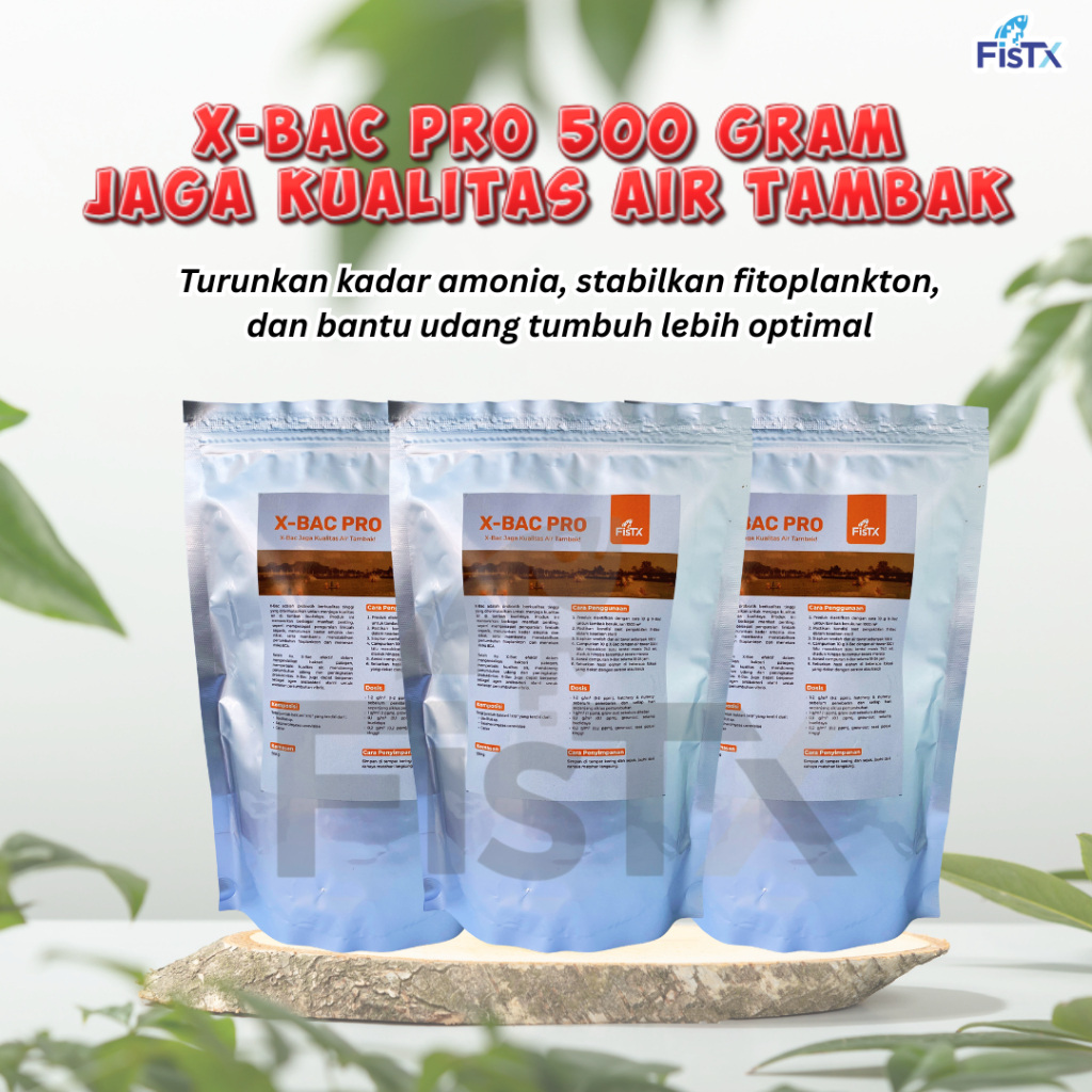 Jual X-Bac Pro 500 g | Probiotik Udang & Ikan | Bacillus Sp | Urai ...