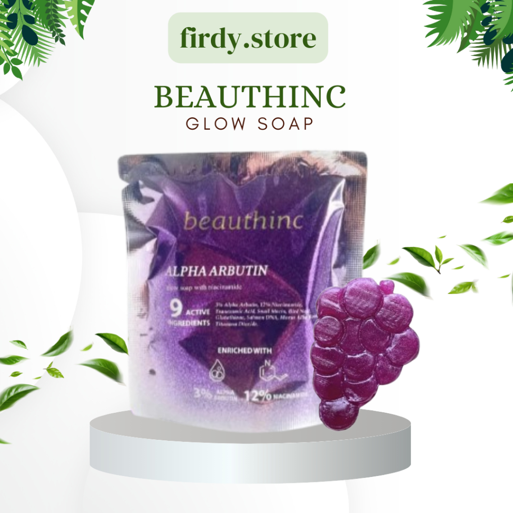 Jual BEAUTHINC Sabun Anggur Alpha Arbutin & Crystal Gluta Soap Pencerah ...