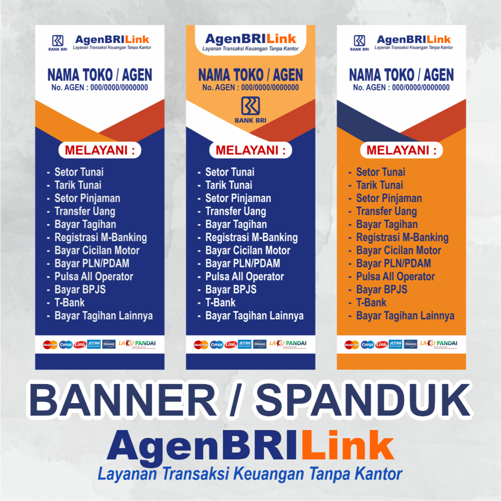Jual BANNER AGEN BRILINK POTRAIT - BANNER / SPANDUK BERDIRI | Shopee ...